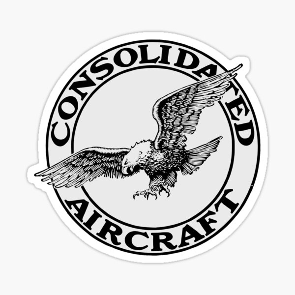 "Consolidated Aircraft logo" Sticker for Sale by Digitalfred | Redbubble