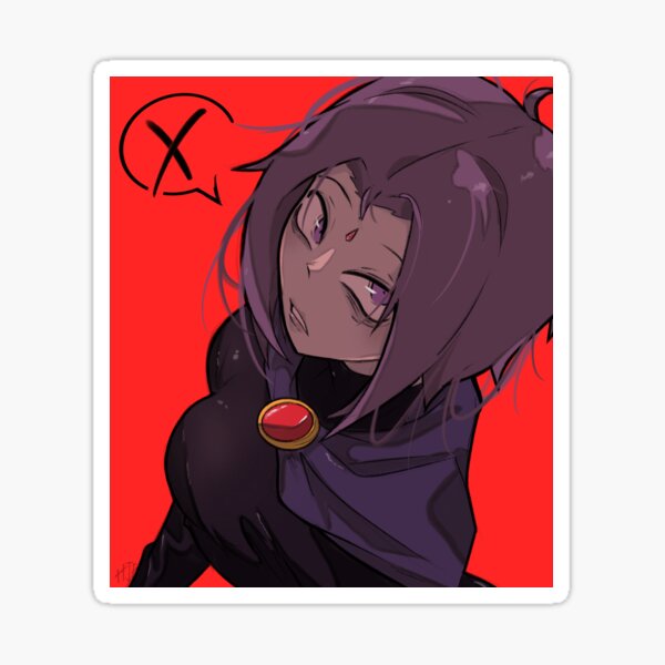 "Raven (Teen Titans)" Sticker for Sale by HalloJPanda | Redbubble