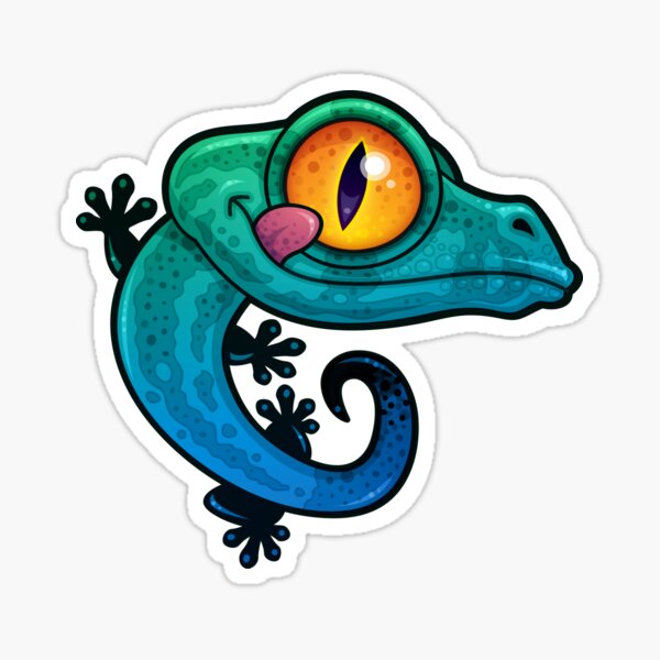 Cartoon Lizard Stickers | Redbubble