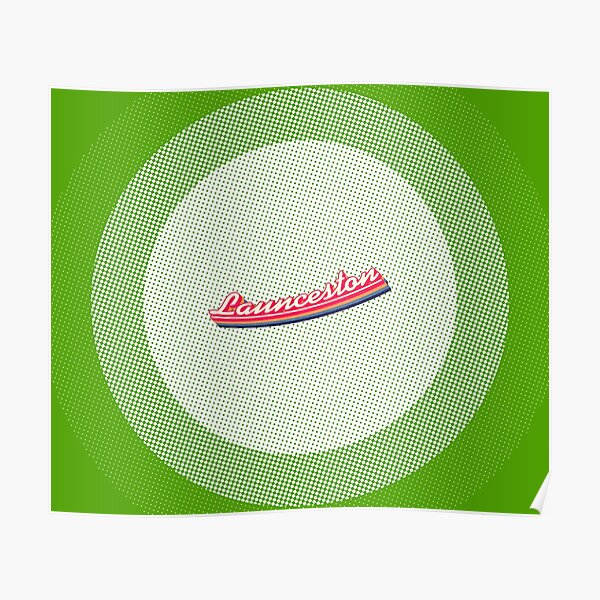 "Launceston, TAS | Retro Rainbow" Poster by retroready | Redbubble