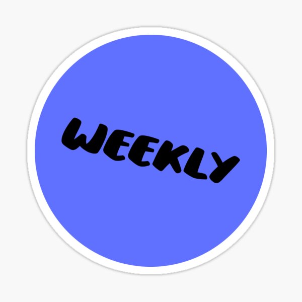 "Weekly VHS Sticker" Sticker for Sale by POPReferences | Redbubble