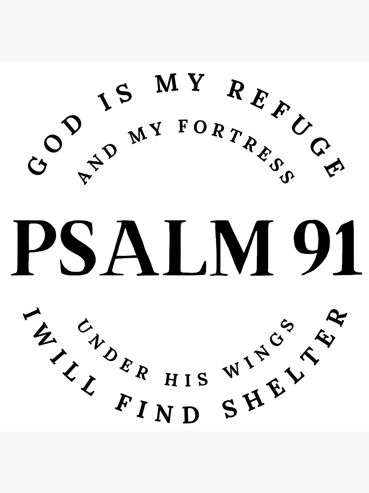 "Psalm 91" Sticker for Sale by Karmita88 | Redbubble
