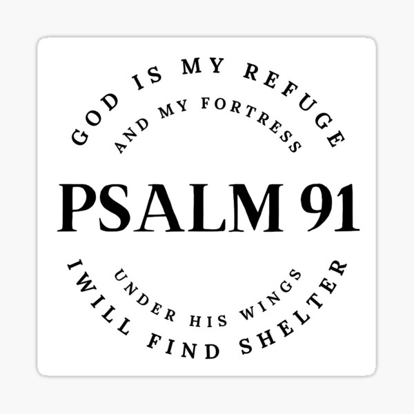 "Psalm 91" Sticker for Sale by Karmita88 | Redbubble