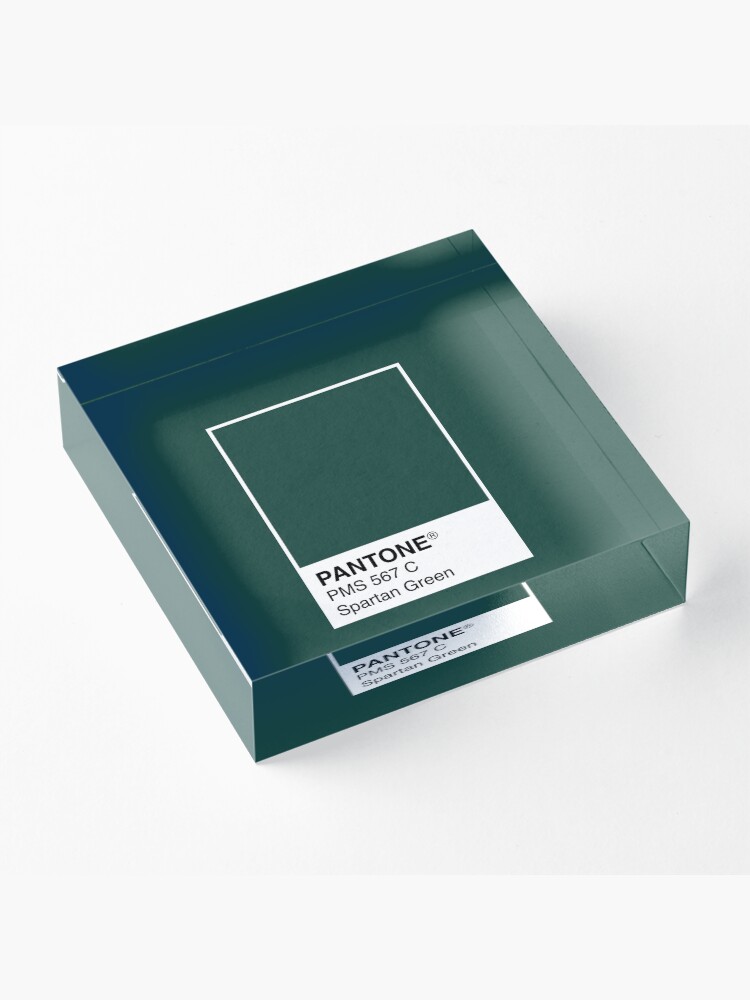 "Pantone Spartan Green PMS 567 C" Acrylic Block for Sale by sadaffk ...