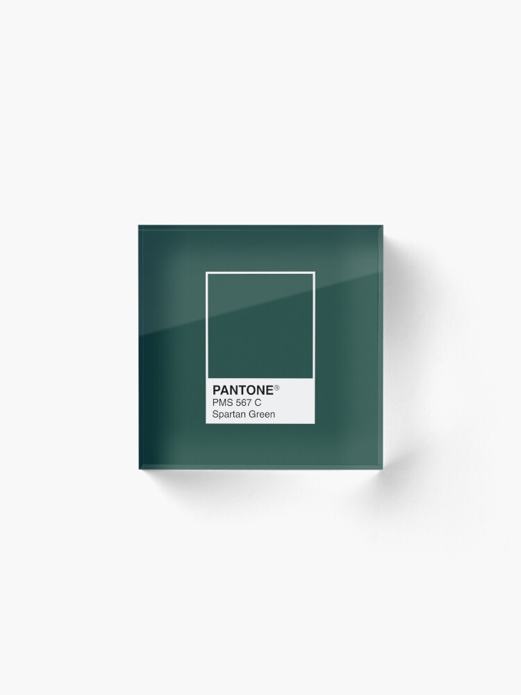 "Pantone Spartan Green PMS 567 C" Acrylic Block for Sale by sadaffk ...
