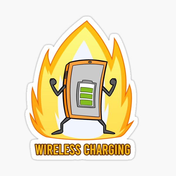 "Wireless Charging" Sticker for Sale by DynieKid | Redbubble