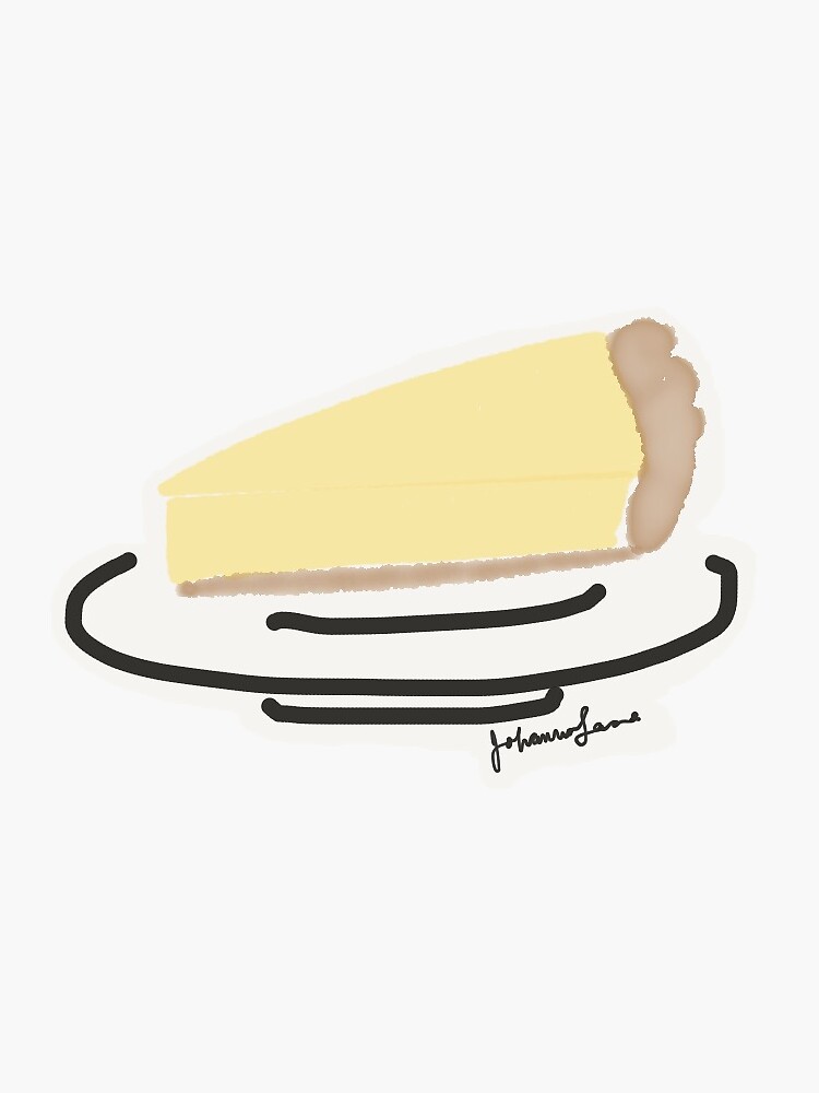 "Cheesecake -- Sticker option" Sticker by johannalane-art | Redbubble