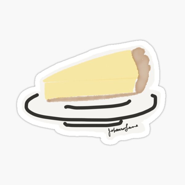 "Cheesecake -- Sticker option" Sticker by johannalane-art | Redbubble