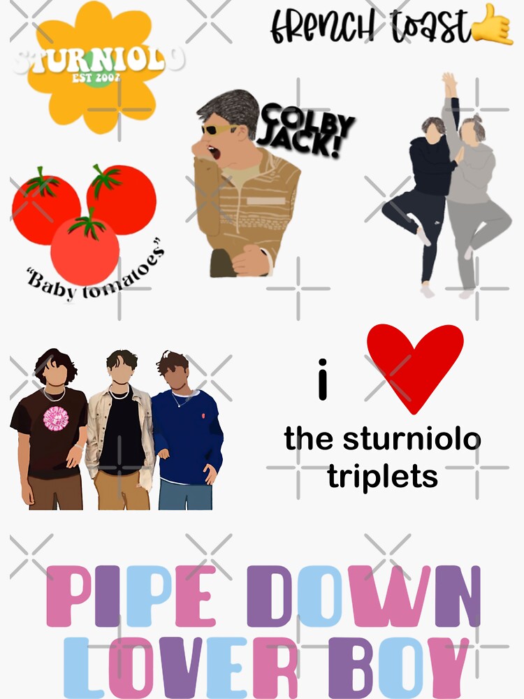 "Sturniolo Triplets Sticker Pack, Sturniolo Triplets Throw Blanket ...