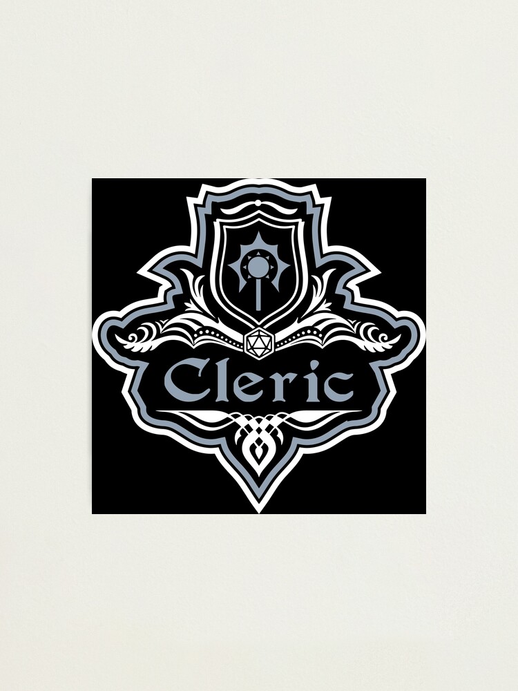 "D&D Cleric Class | Dungeons and Dragons Fancy Emblem" Photographic ...