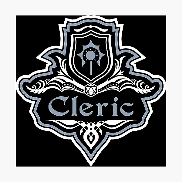 "D&D Cleric Class | Dungeons and Dragons Fancy Emblem" Photographic ...