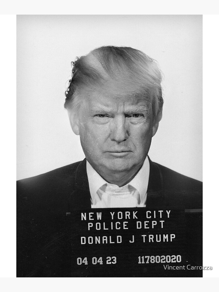 "Donald Trump Mugshot" Poster for Sale by Vincent Carrozza | Redbubble