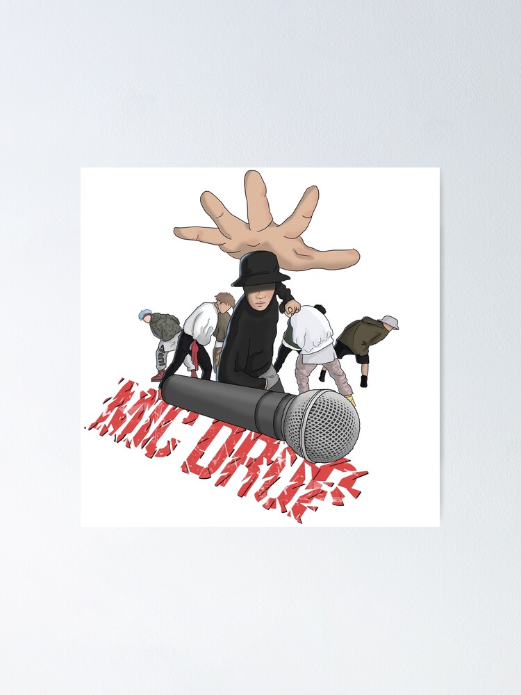 "mic drop bam!" Poster for Sale by tonguetied | Redbubble