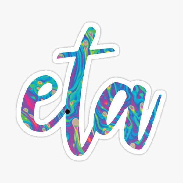 "Eta - Greek Letter" Sticker by dingdesigns | Redbubble