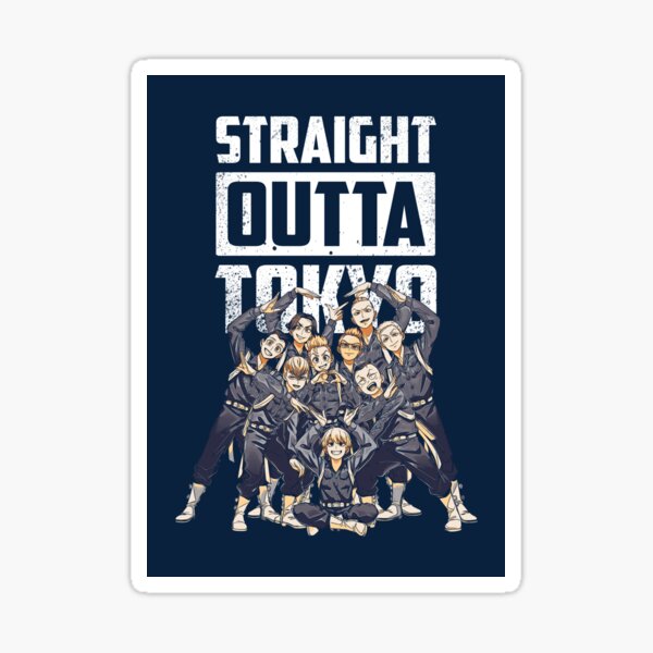 "Straight Outta Tokyo" Sticker for Sale by Tokyo Retro | Redbubble
