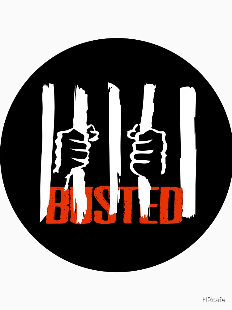 "Busted logo design." T-shirt for Sale by HRcafe | Redbubble | busted t ...
