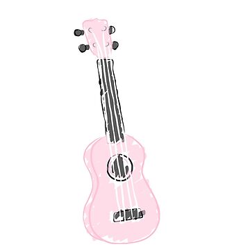 "pink ukulele" Sticker for Sale by pasengo | Redbubble