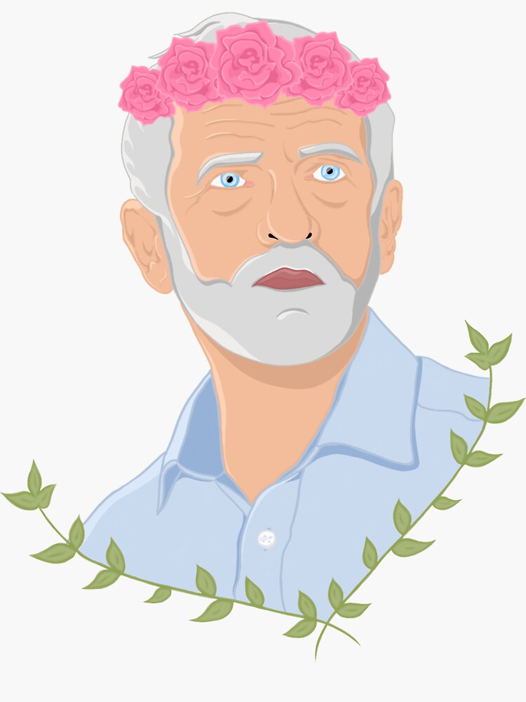 "Jeremy Corbyn " Sticker by luxhart | Redbubble