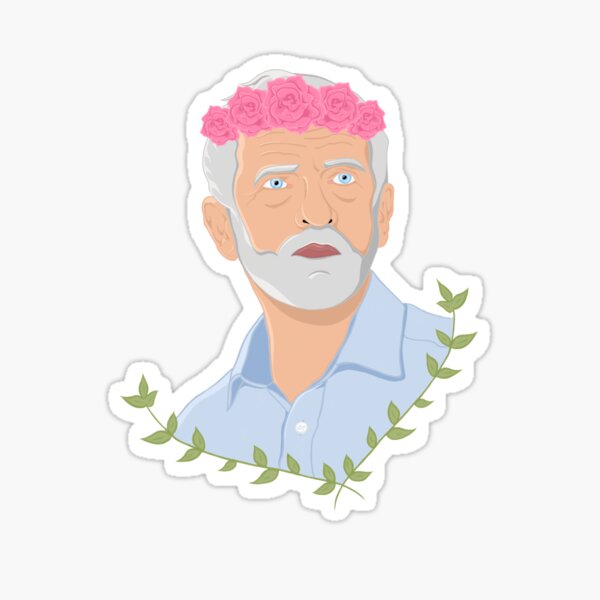 "Jeremy Corbyn " Sticker by luxhart | Redbubble