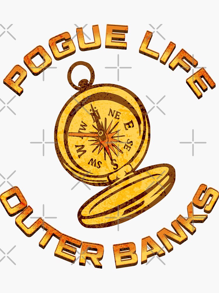 "Outer Banks - Pogue Life" Sticker for Sale by Rich Summers Art | Redbubble