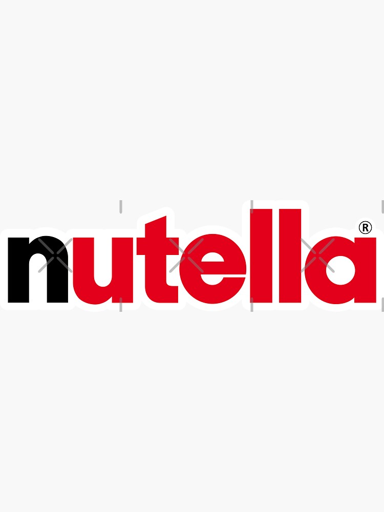 "Nutella " Sticker for Sale by CitiesonWalls | Redbubble