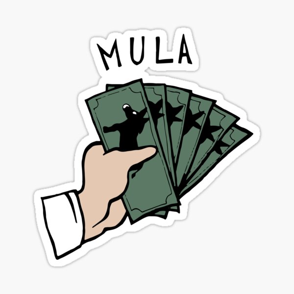 "Mule Mula" Sticker for Sale by Graograman | Redbubble