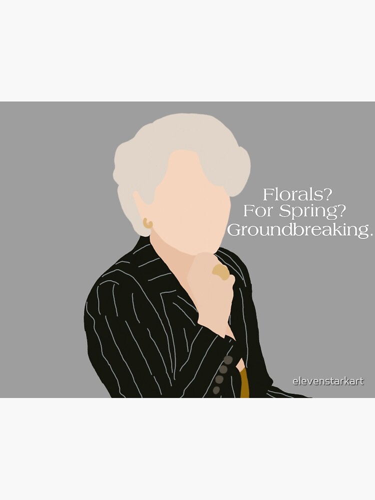 "Miranda Priestly fanart" Sticker for Sale by elevenstarkart | Redbubble