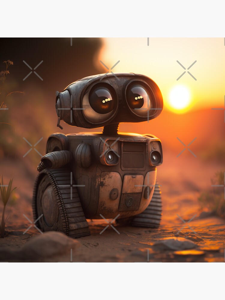 "Baby Wall-E" Sticker for Sale by CartoonBlast | Redbubble