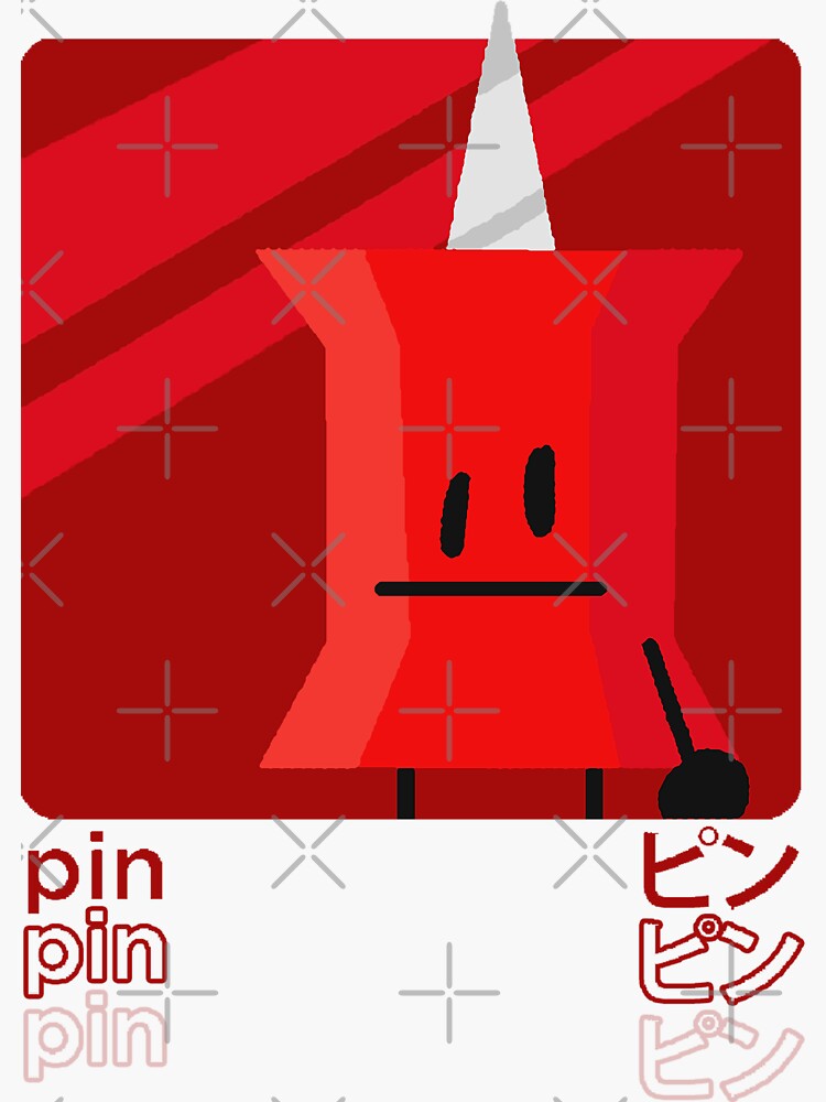 "BFB Pin (Aikon Pack)" Sticker for Sale by yoyleyesz | Redbubble