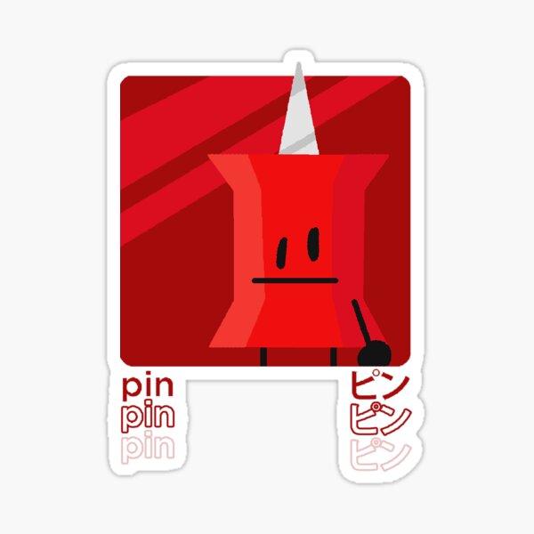 "BFB Pin (Aikon Pack)" Sticker for Sale by yoyleyesz | Redbubble