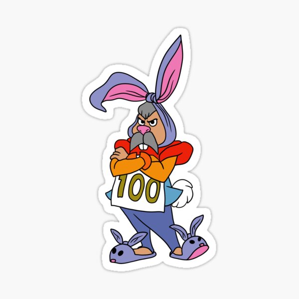 "White Rabbit" Sticker for Sale by motelgemini | Redbubble