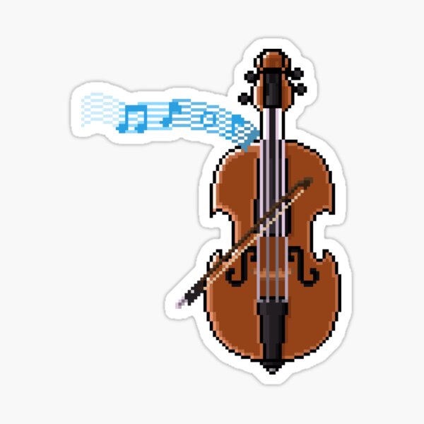 "Cello" Sticker for Sale by PixelCarvel | Redbubble