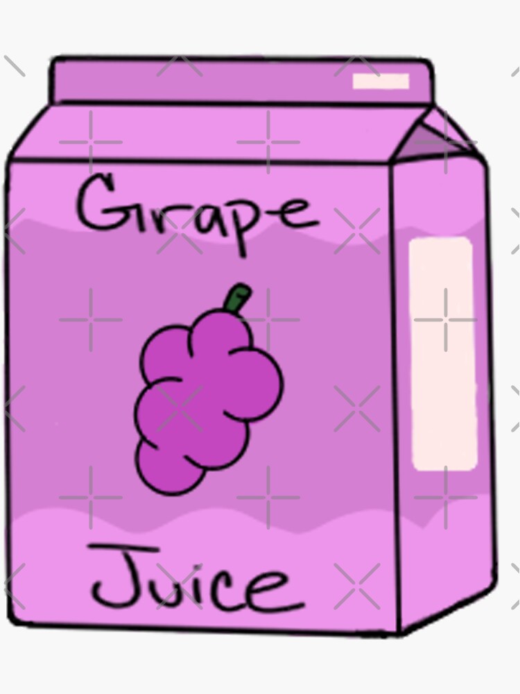 "Grape juice carton" Sticker for Sale by Oliver Elsenburg | Redbubble