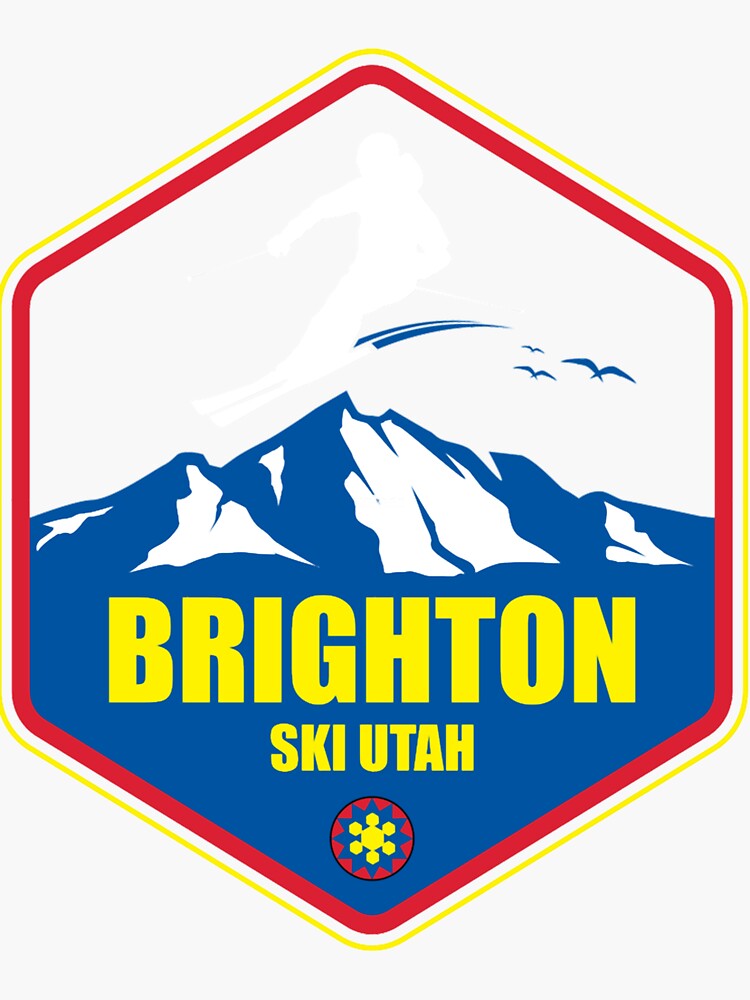 "Brighton Utah Ski Resort Skiing " Sticker for Sale by bodehump32 ...