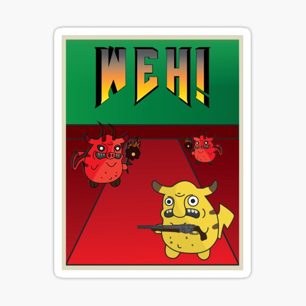 "Weh meme" Sticker for Sale by A . M | Redbubble