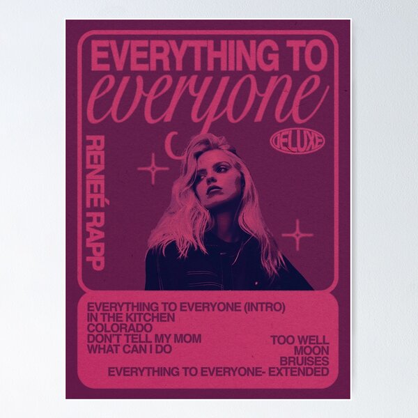 "everything to everyone renee rapp" Poster for Sale by janegerrard ...
