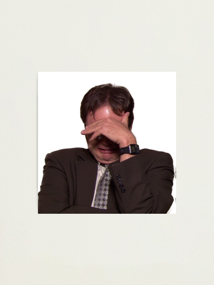 "Dwight Schrute Crying (Large) - The Office" Photographic Print by Ben ...
