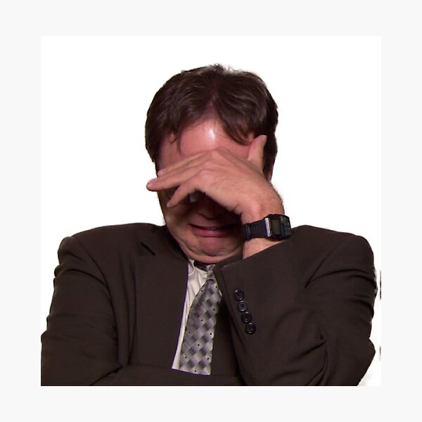 "Dwight Schrute Crying (Large) - The Office" Photographic Print by Ben ...