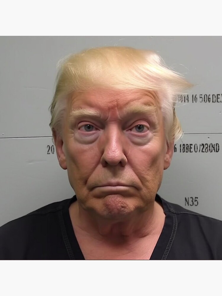 "Trump mugshot" Sticker for Sale by Gilaize | Redbubble