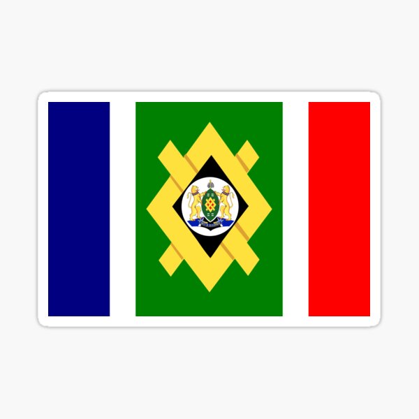 "Flag of Johannesburg, RSA" Sticker for Sale by PZAndrews | Redbubble