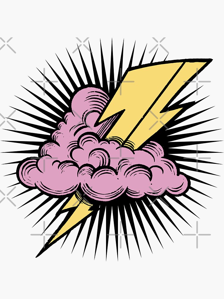 "thundercloud" Sticker by DerSenat | Redbubble