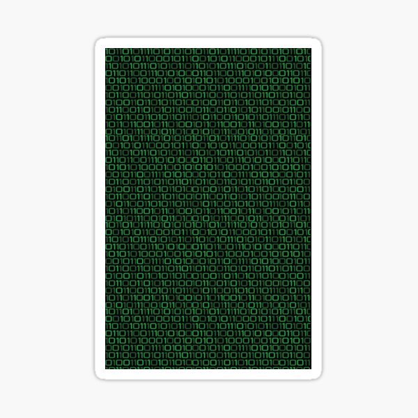 Binary Numbers Stickers Redbubble