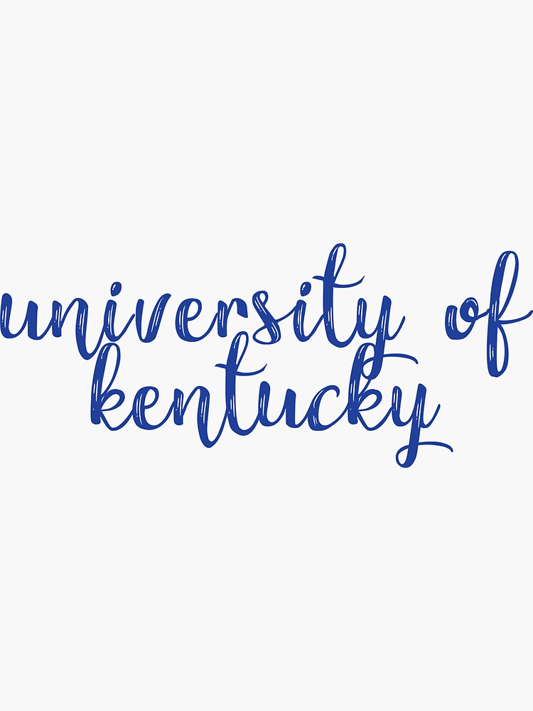 "University of Kentucky" Sticker for Sale by kphoff | Redbubble