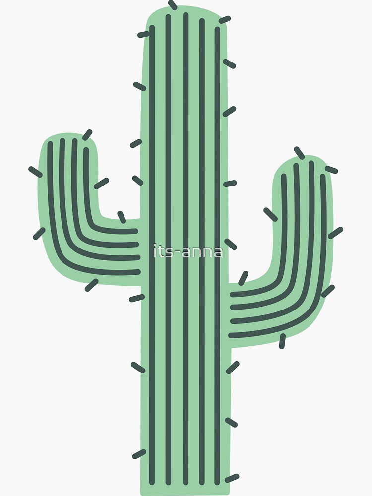 "Saguaro Cactus" Sticker for Sale by its-anna | Redbubble