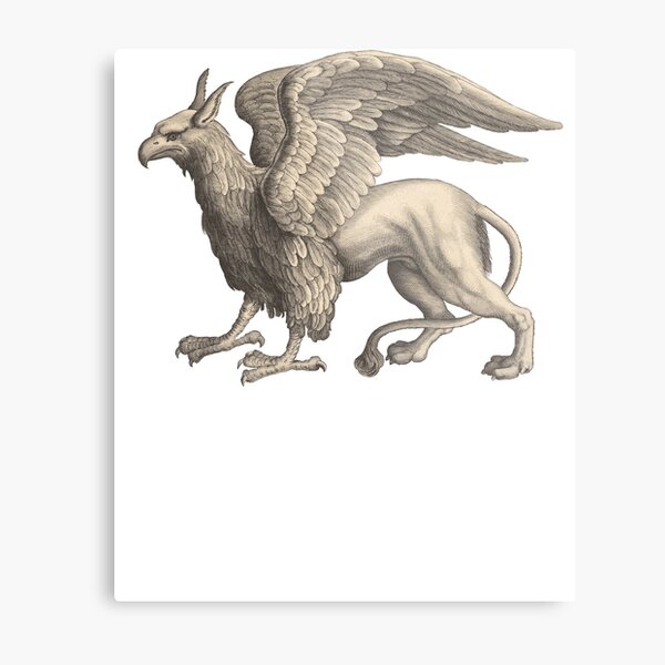 "GRIFFIN Eagle Lion Medieval Bird Mythical Creature Gryphon" Metal ...