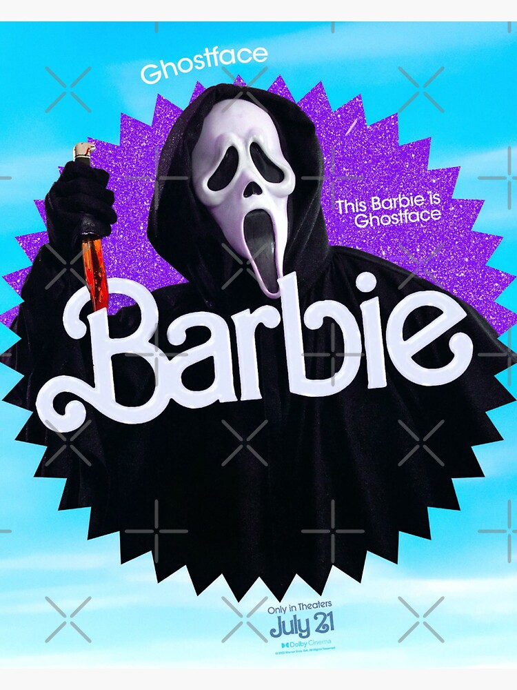 "this barbie is ghostface" Sticker for Sale by clio28 | Redbubble