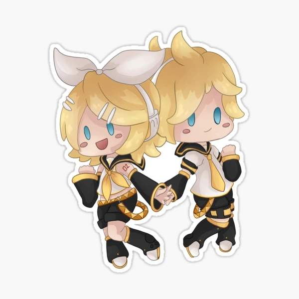 Vocaloid Rin Len Chibi Kagamine Rin Len Stickers For Sale | TeePublic