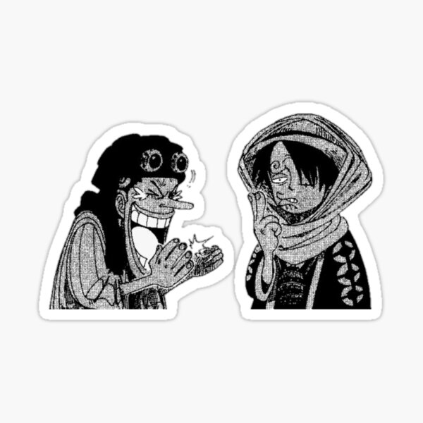"Luffy and Usopp " Sticker for Sale by OnePieceSHOP | Redbubble