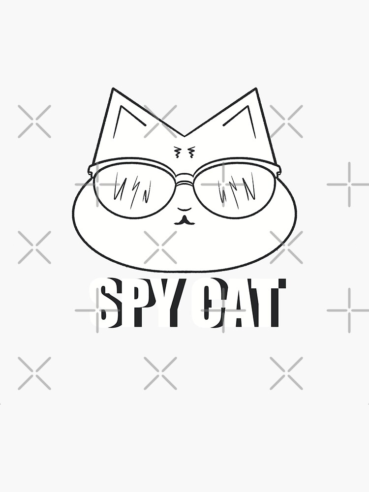 "Spy Cat" Sticker for Sale by Anahit-Art | Redbubble