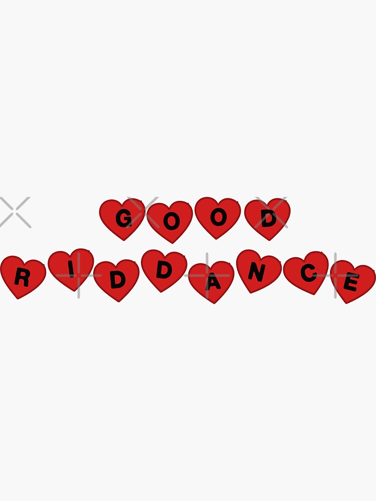 "gracie abrams good riddance sticker" Sticker by mmariatorres | Redbubble